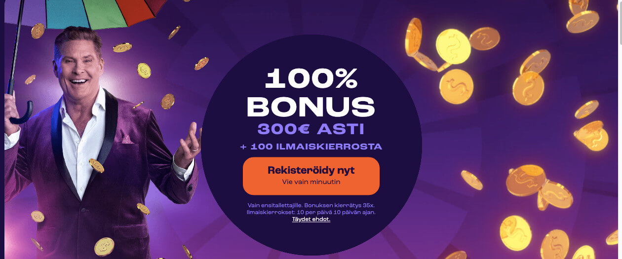 Wheelz Casino – 300 € bonusta ja 120 ilmaiskierrosta